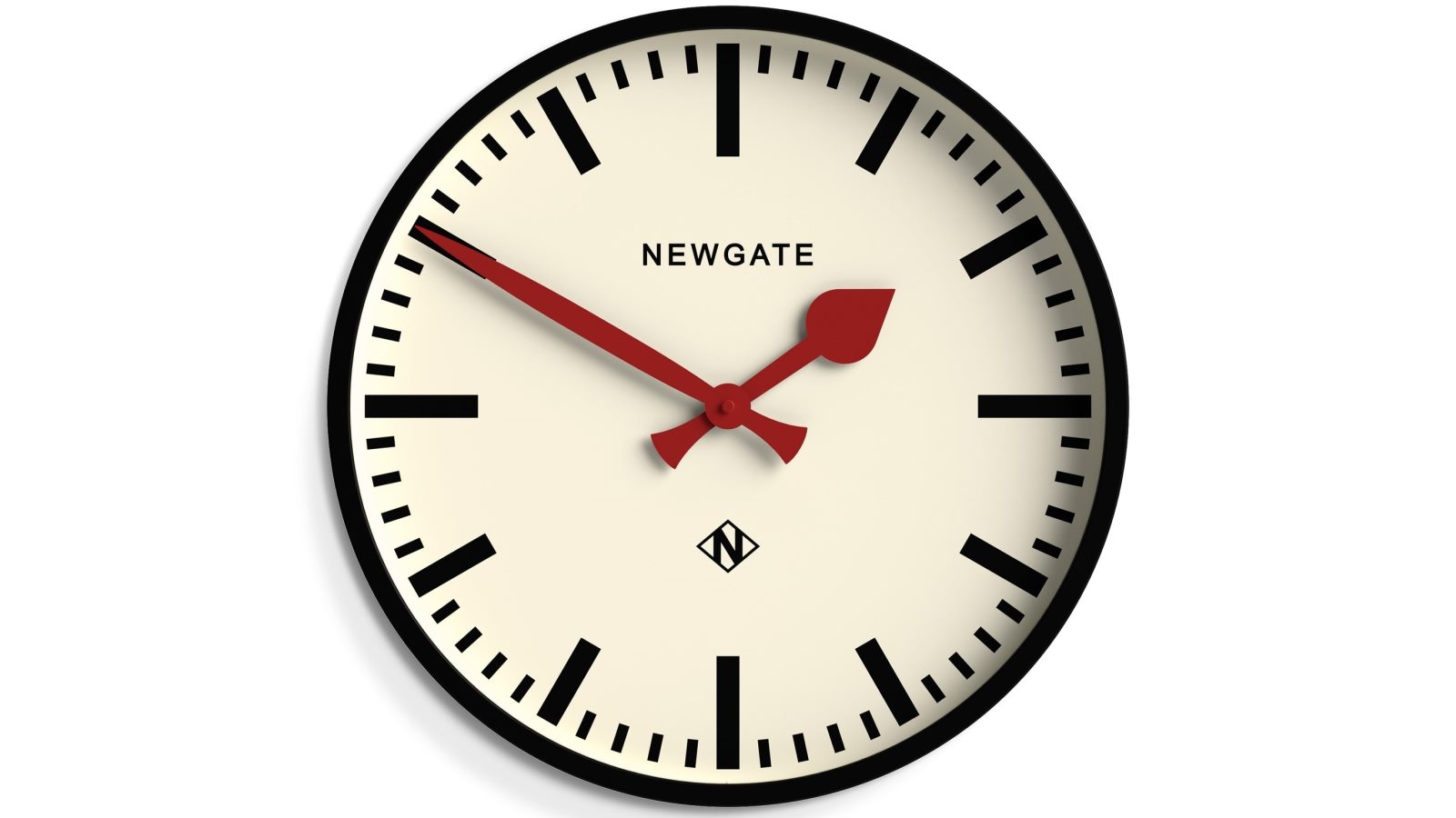 Newgate Universal Railway Dial Wall Clock - Black | Harvey Norman