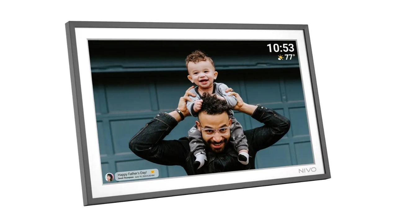 Nivo Black Frameo HD Smart Wi-Fi Digital Photo Video Frame - 15.6inch ...