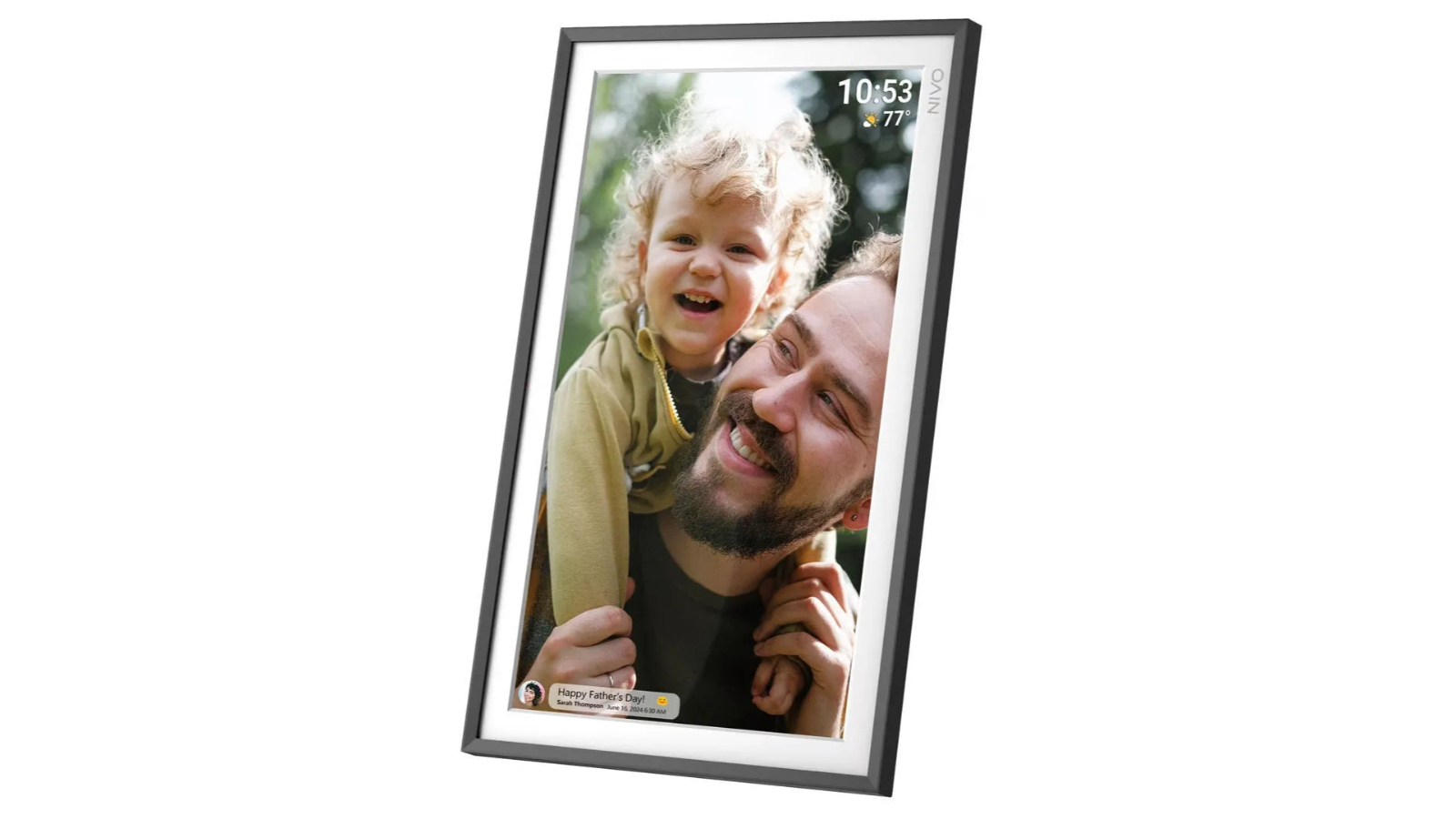 Nivo Black Frameo HD Smart Wi-Fi Digital Photo Video Frame - 15.6inch ...