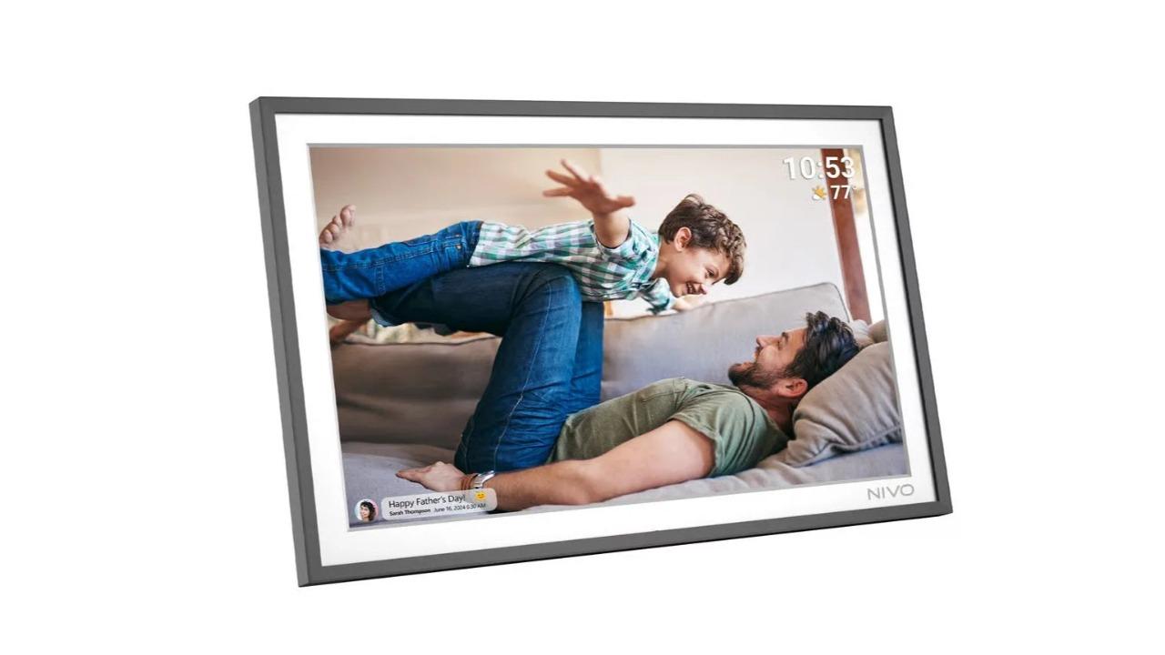 Nivo Black Frameo HD Smart Wi-Fi Digital Photo Video Frame - 15.6inch ...