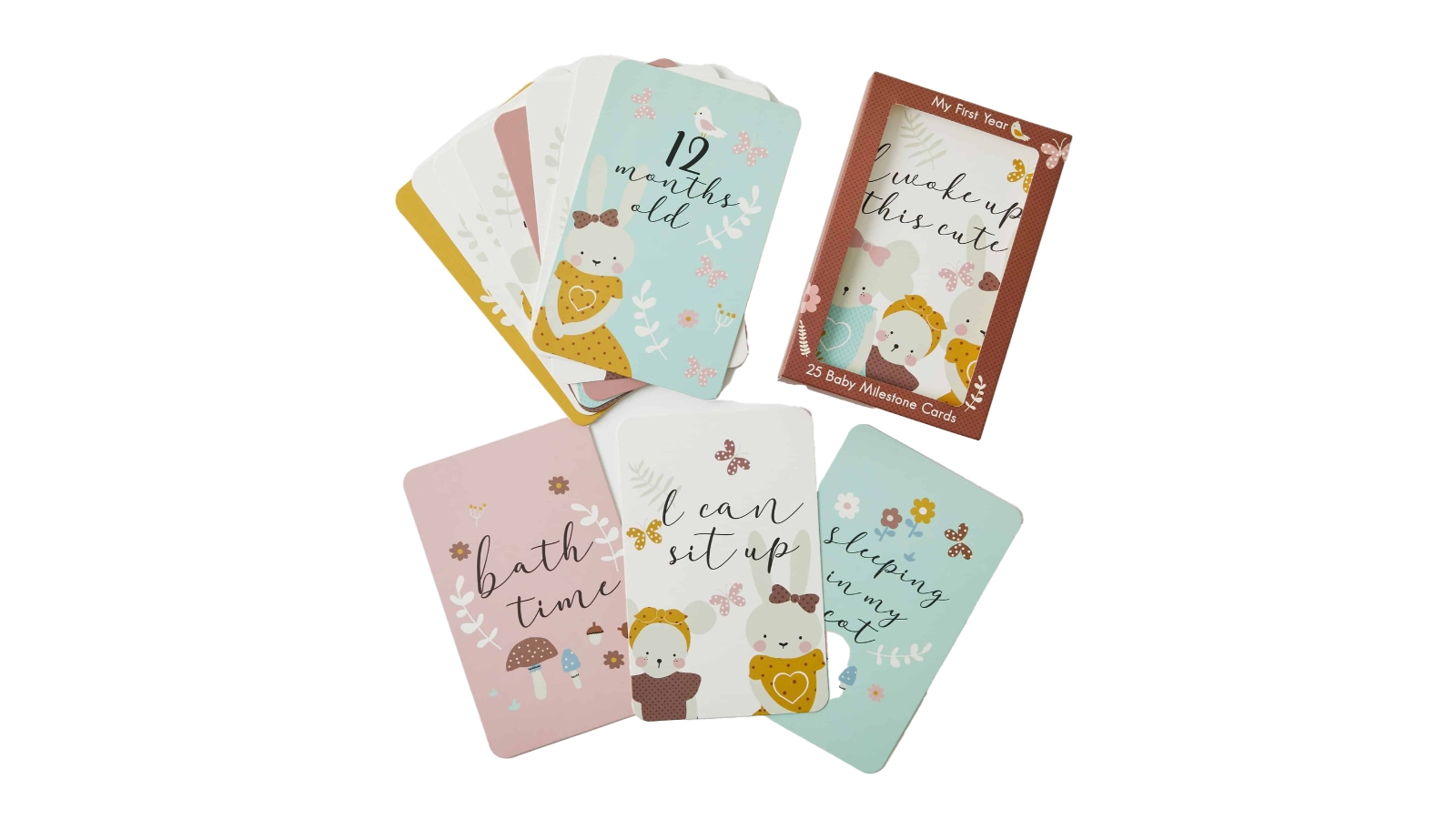 Jiggle and Giggle 25 Piece Meadow Baby Cards | Harvey Norman