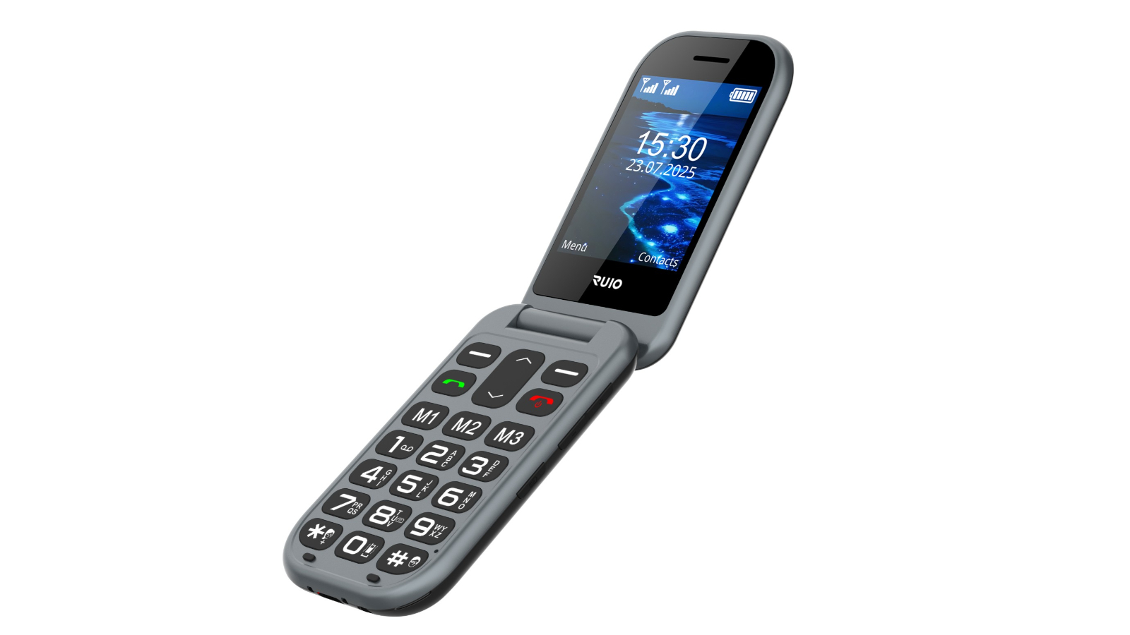 RUIO S1 4G Flip Phone - Black | Harvey Norman