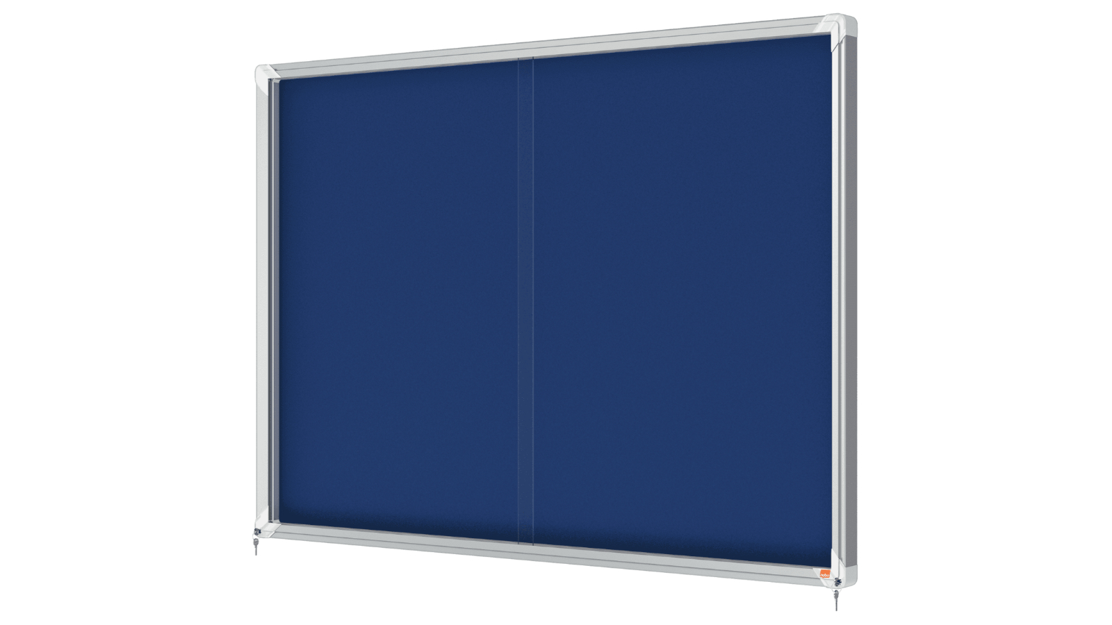 Nobo Notice Sign Board Lockable Sliding Glass Door - 135.5 x 97cm ...