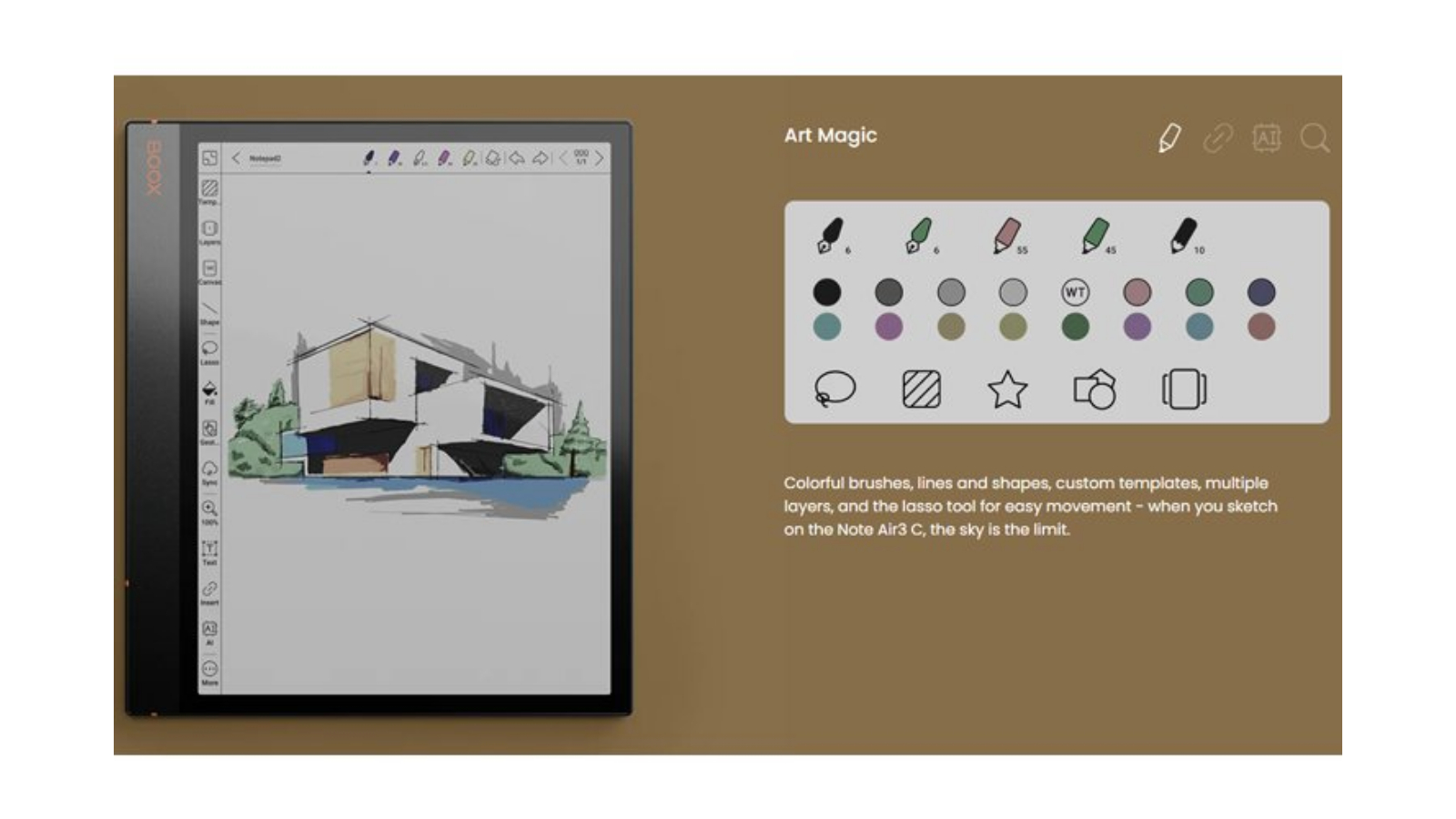 ONYX BOOX Note Air3 C 10.3inch Kaleido 3 Color eReader | Harvey Norman
