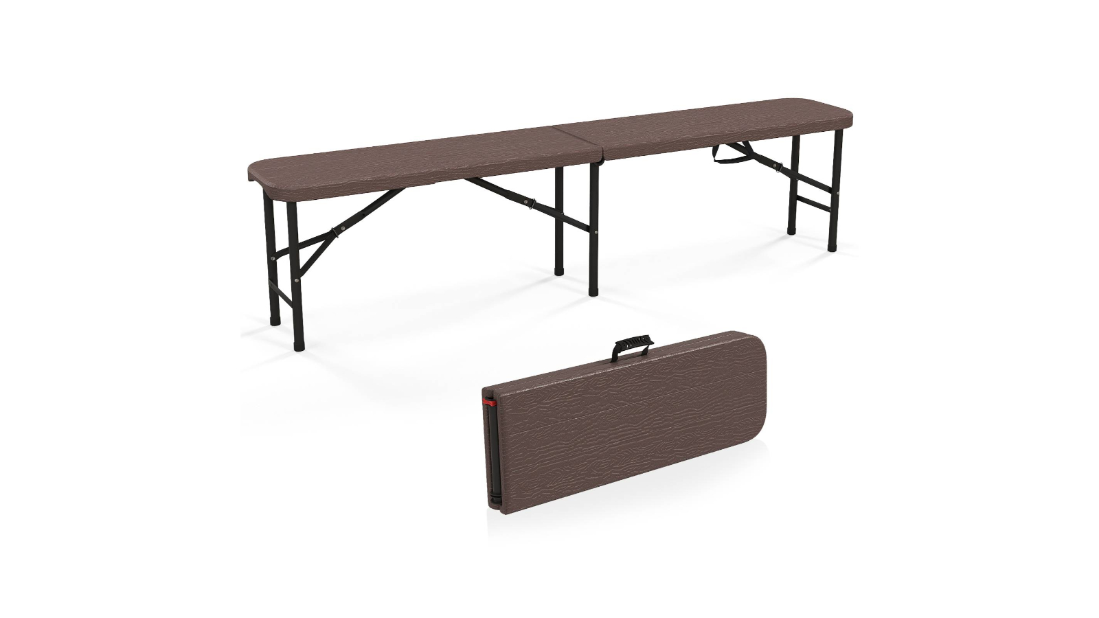 Costway Outdoor Folding Picnic Bench with Handle and Lock | Harvey Norman