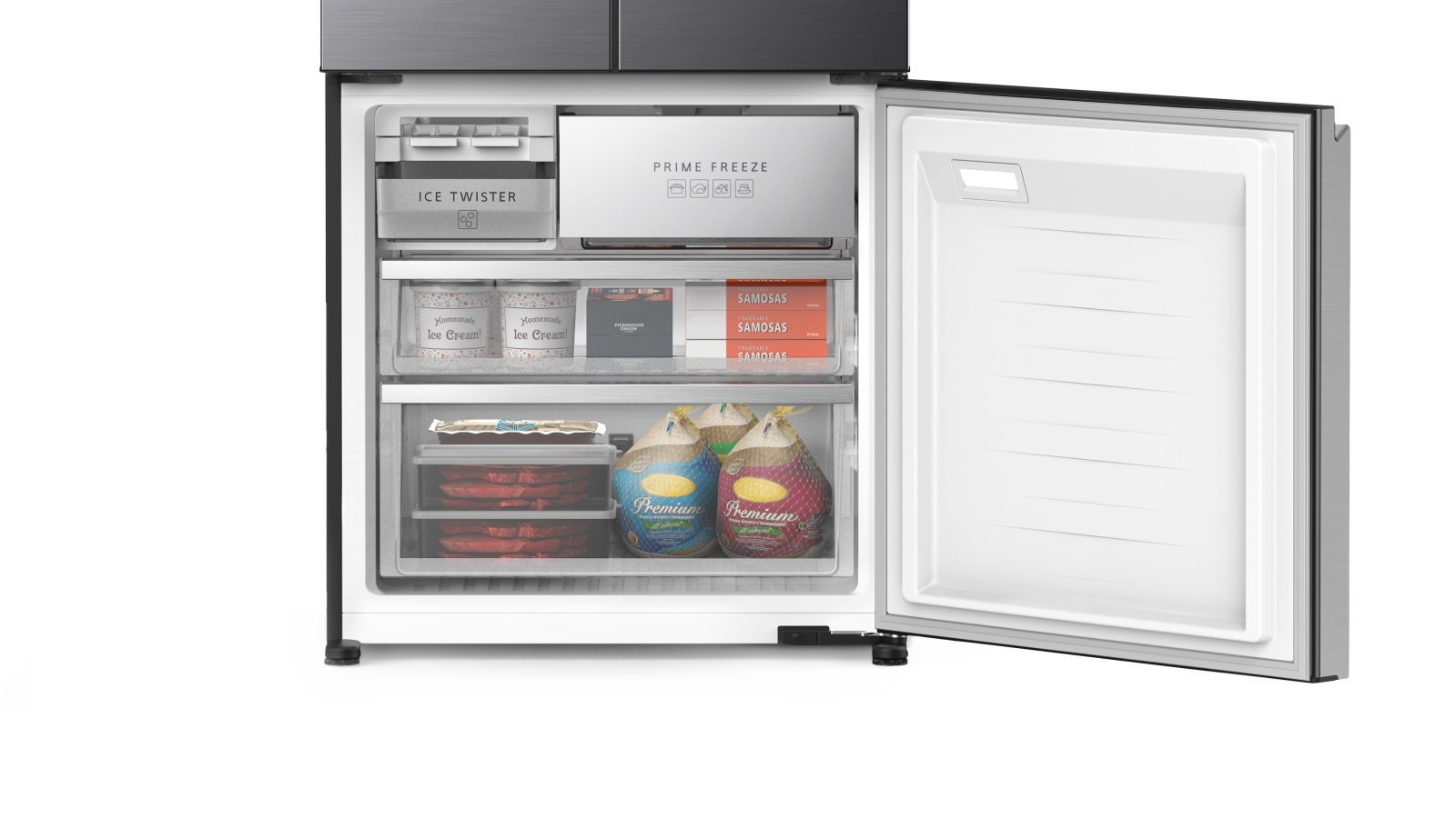Panasonic 500L Prime+ Premium French Door Fridge - Stainless Steel ...