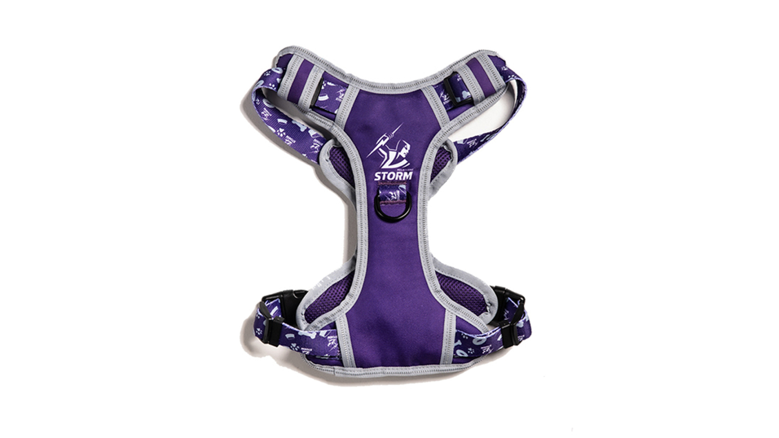NRL Melbourne Storm Adjustable Harness Canvas/D-Ring Dog Vest - Large ...