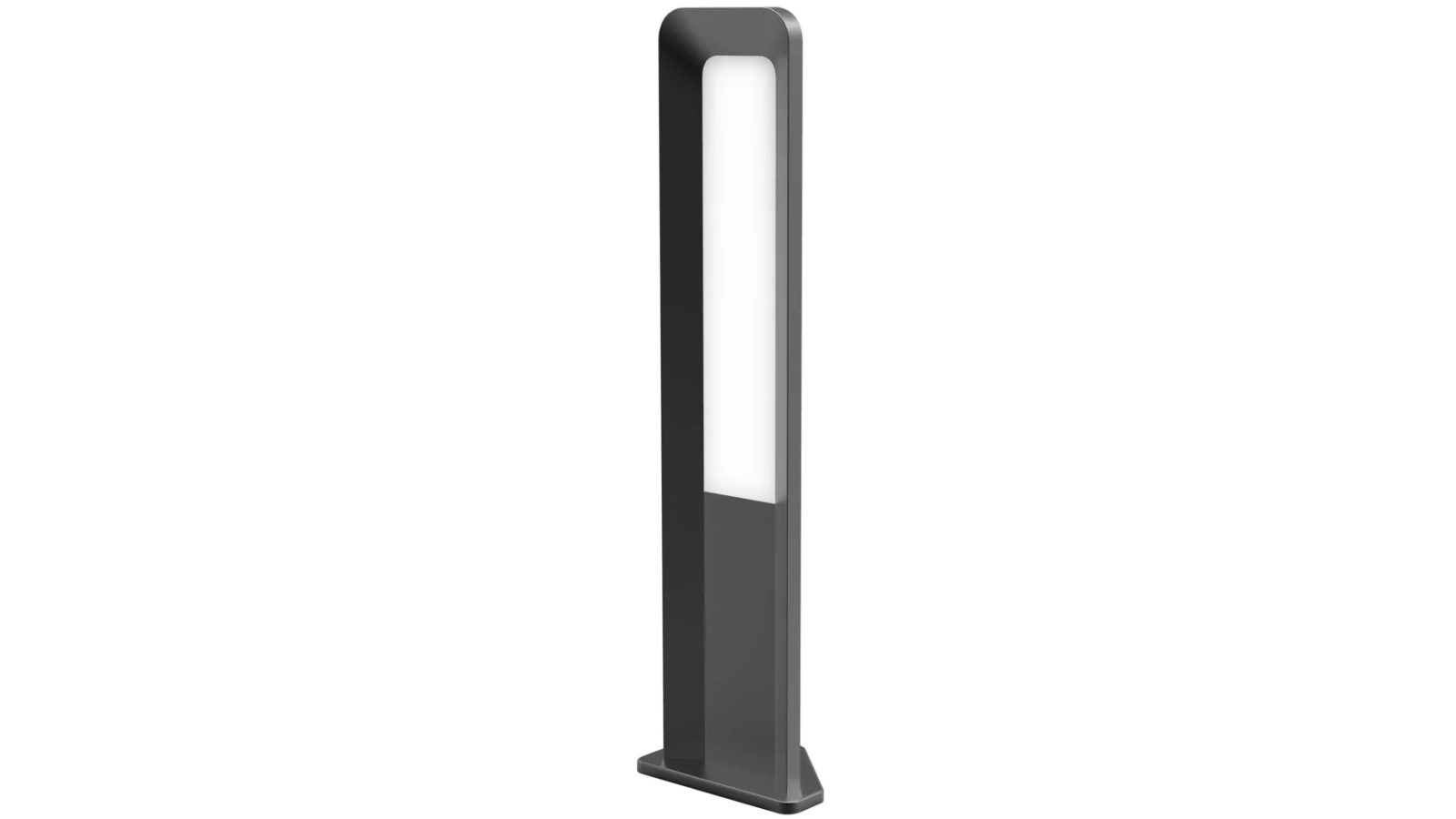 HATHOR LED Rectangular Bollard Light 3000K H50cm IP54 - Dark Grey ...