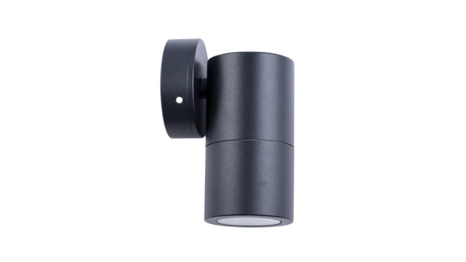 IP65 Single Fixed 12V MR16 Round Back Plate Pillar Light - Black ...