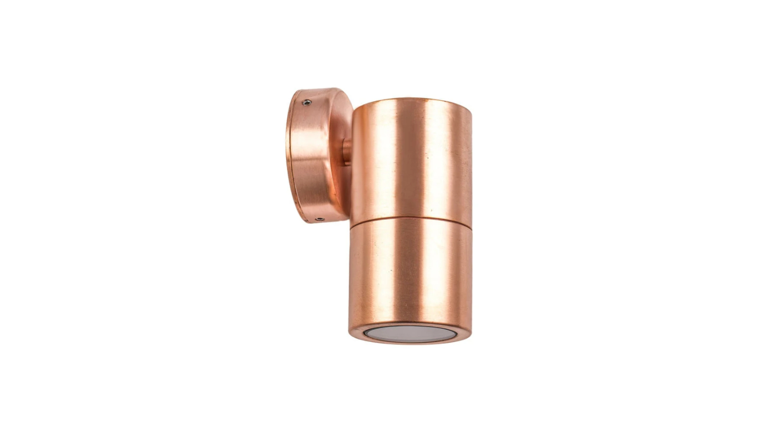 IP65 Single Fixed 12V MR16 Round Back Plate Pillar Light - Copper ...