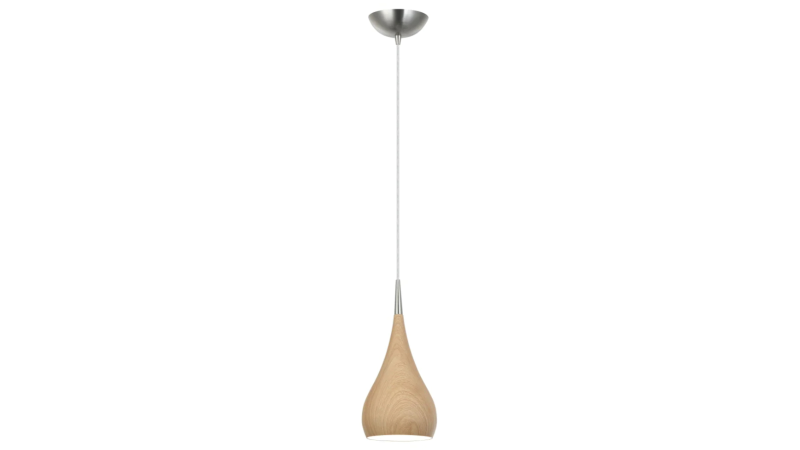 Zara Bell Shape Pendant Light - Oak Wood | Harvey Norman