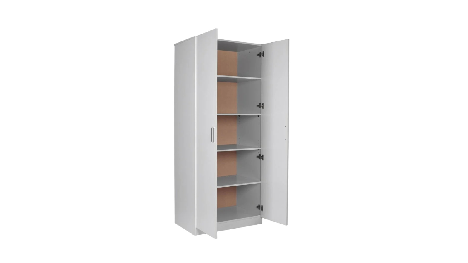Design Square Modern 5-Tier Multi-Purpose Cupboard 2-Door Pantry ...