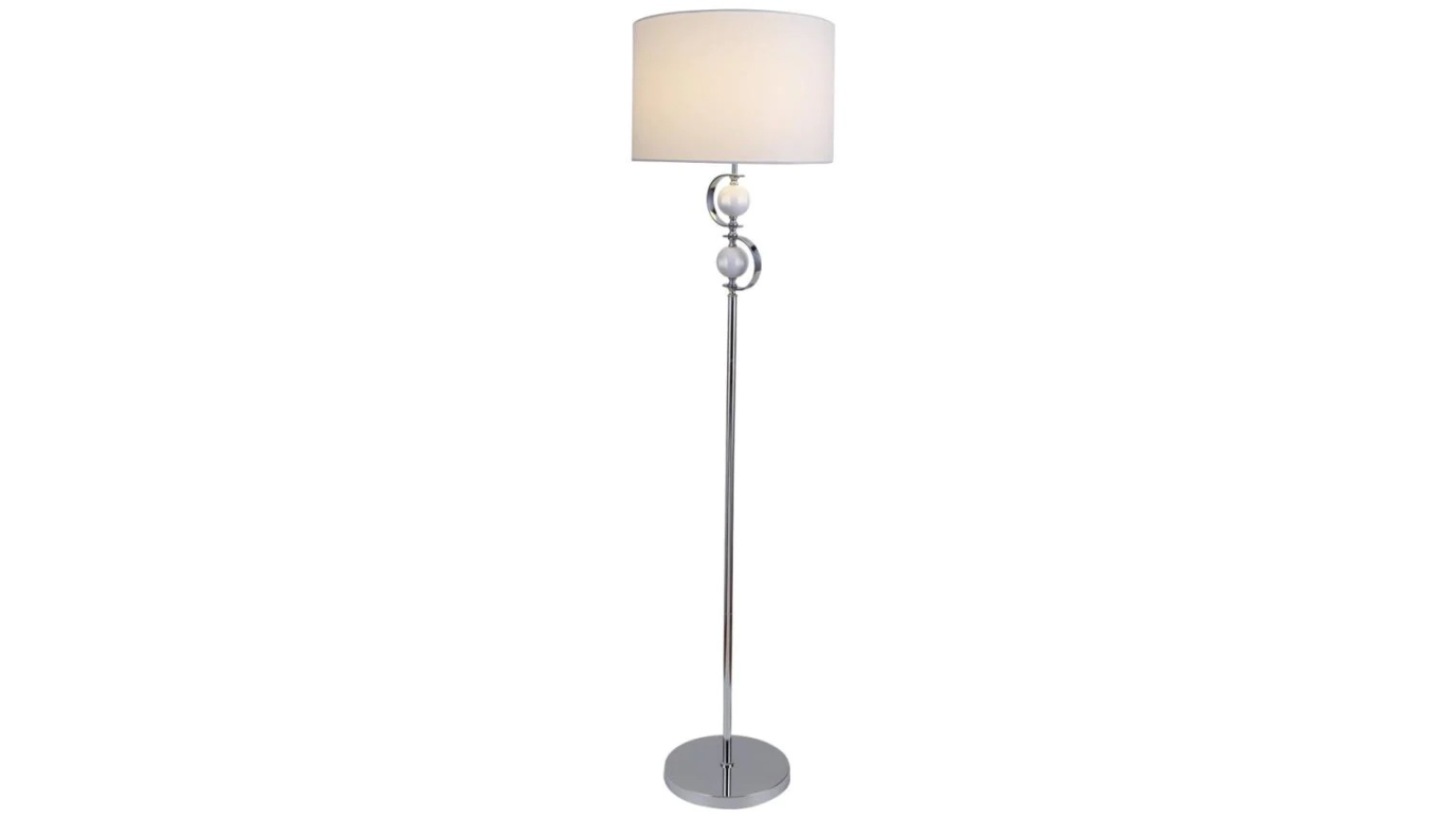 Luminea Virtue Modern Elegant Free Standing Reading Floor Lamp - White ...