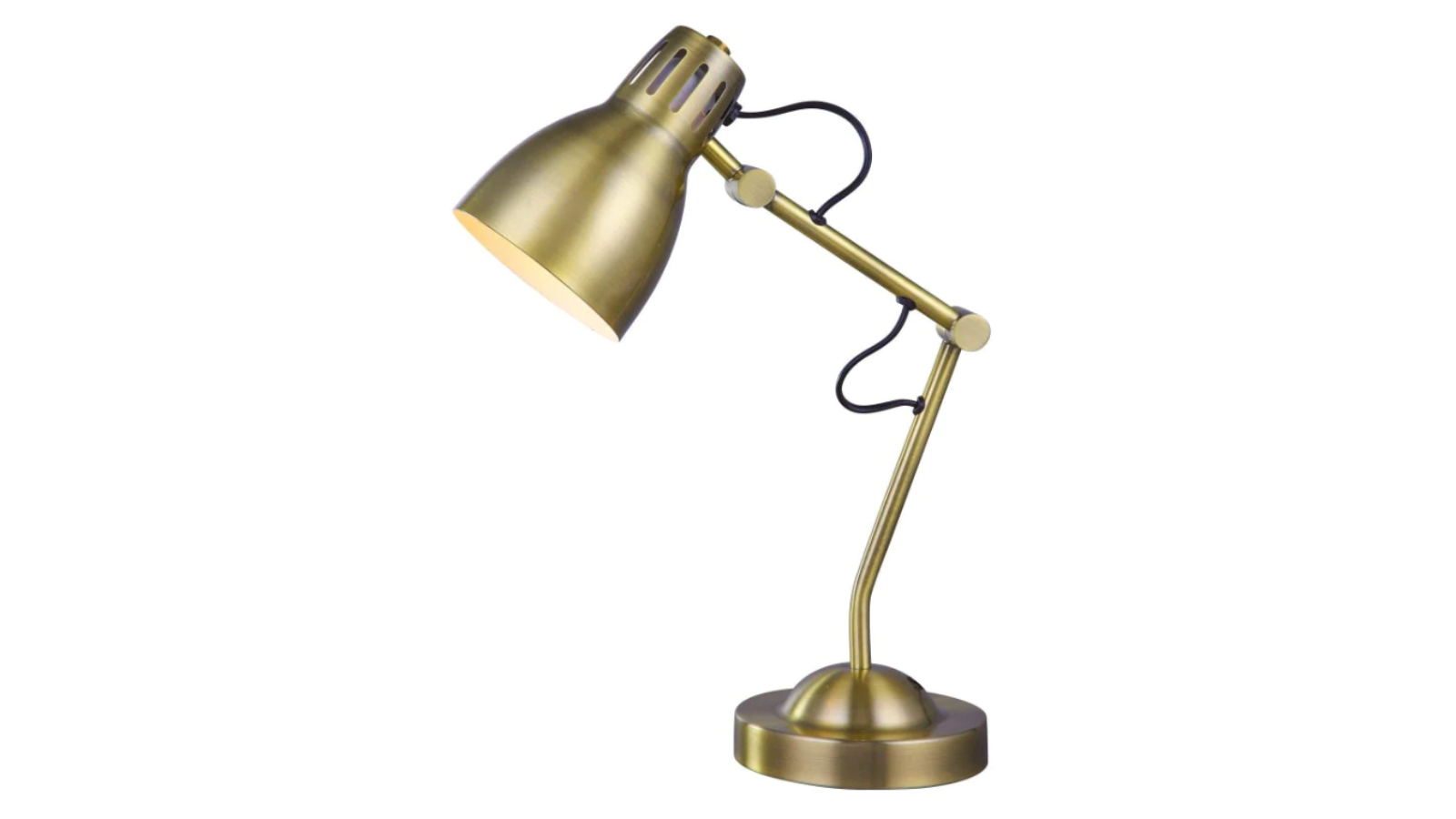 Luminea Metal Adjustable Arms Intense Bright Shade Table Lamp - Antique ...