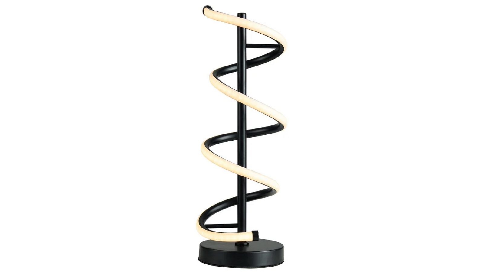 Luminea Angelina Modern Curved Spiral LED Table Bedside Lamp Light ...