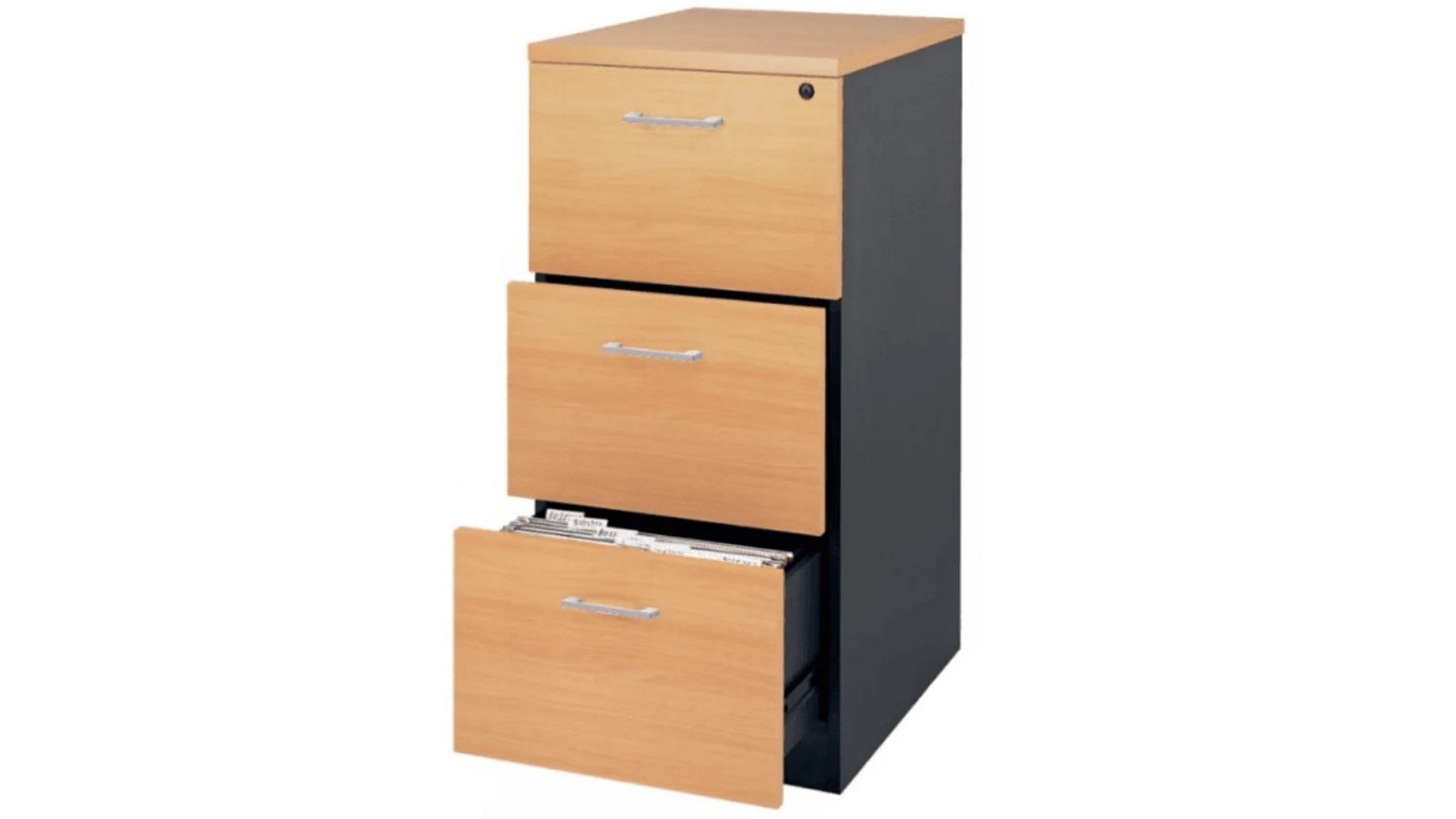 Xavier Mantone 3 Drawer Filing Cabinet Storage - Beech/Ironstone ...