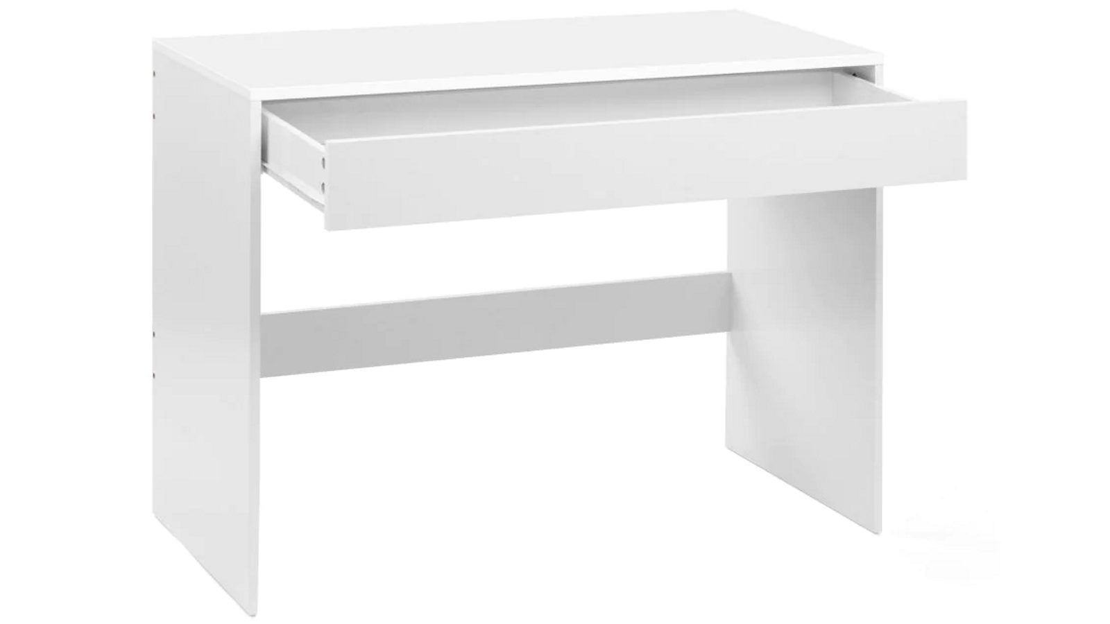 Design Square Marias Home Office Desk with 1 Drawer White Harvey Norman