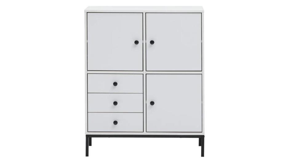 Design Square Urbano Multi-Purpose Cupboard Storage Cabinet with 3-Door ...