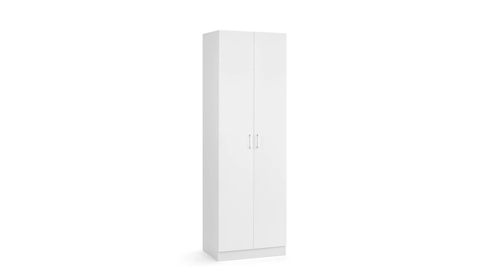 Design Square Monica White 2-Door Broom Multi-Purpose Tall Cupboard ...