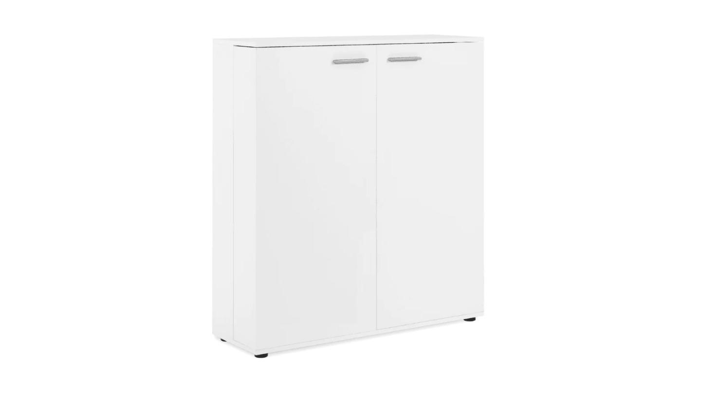Design Square Wooden Roger Shoe Rack 2-Door Organiser Storage Cabinet ...