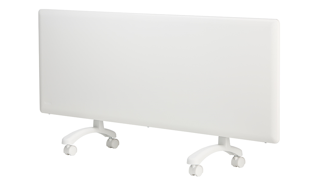 Nobo 2kW Slimline Wi-Fi Panel Heater with Castors - White | Harvey Norman