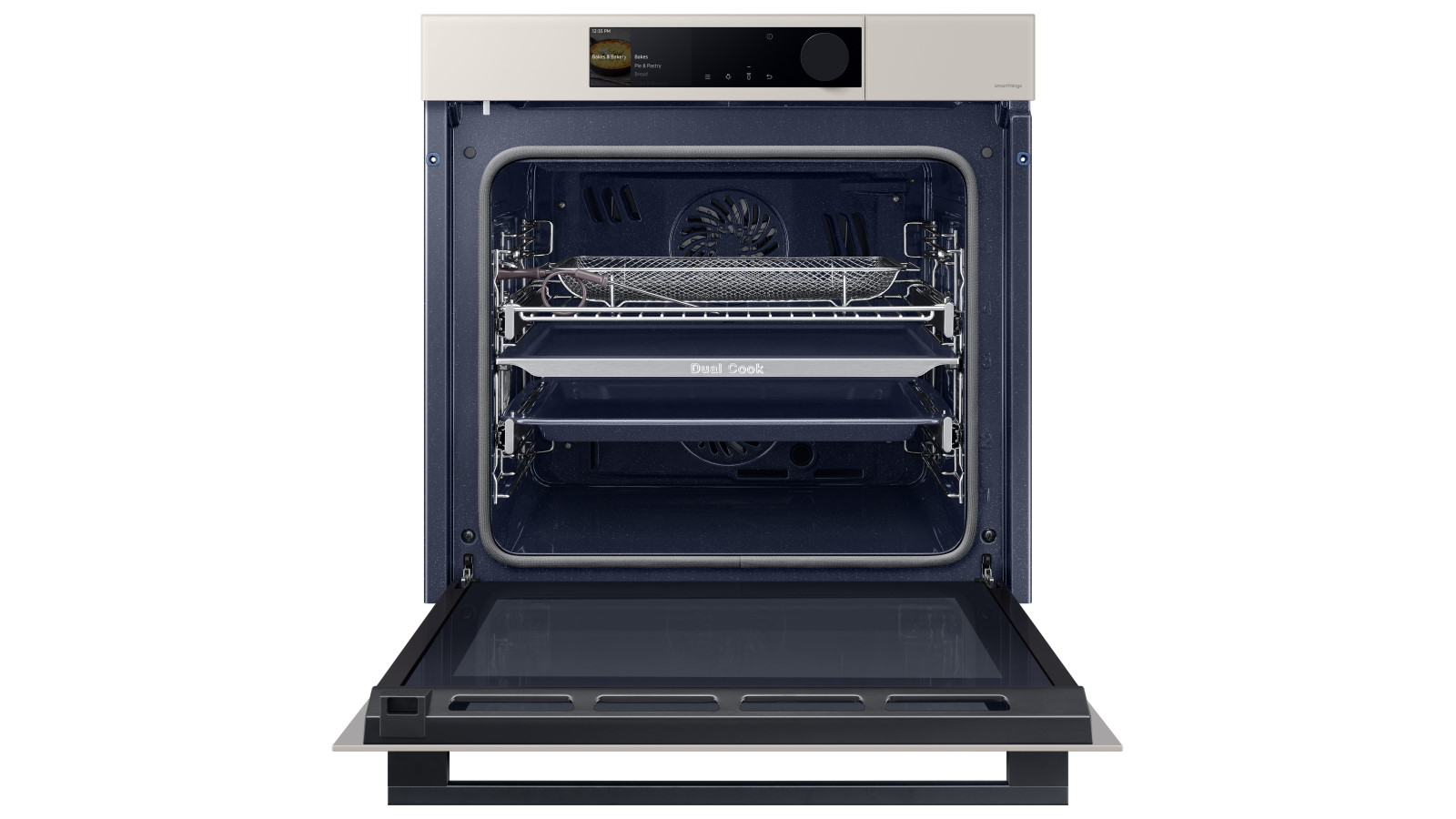 Samsung 600mm 6 Series Built-in Pyrolytic Bespoke Oven - Beige | Harvey ...