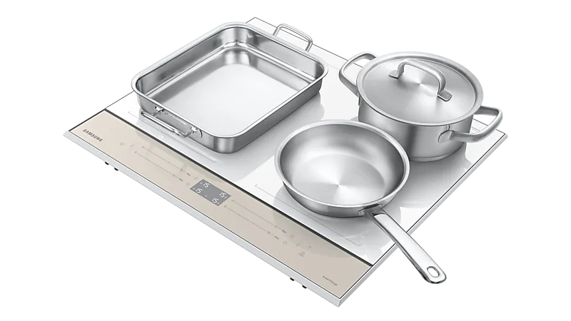 Samsung 600mm Bespoke 4 Zone Induction Cooktop - Beige | Harvey Norman