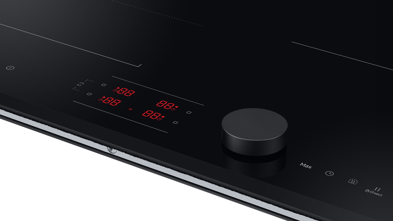 Samsung 600mm 4 Zone Induction Cooktop with Magnetic Knob - Black ...