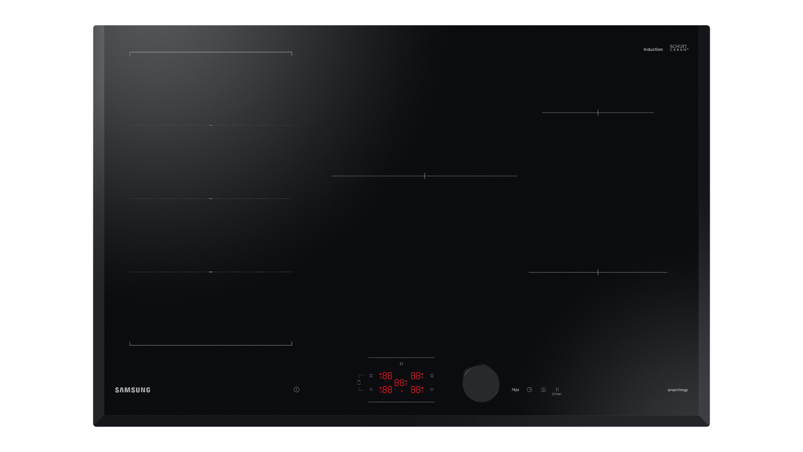 Samsung 80cm 5 Zone Induction Cooktop - Black | Harvey Norman