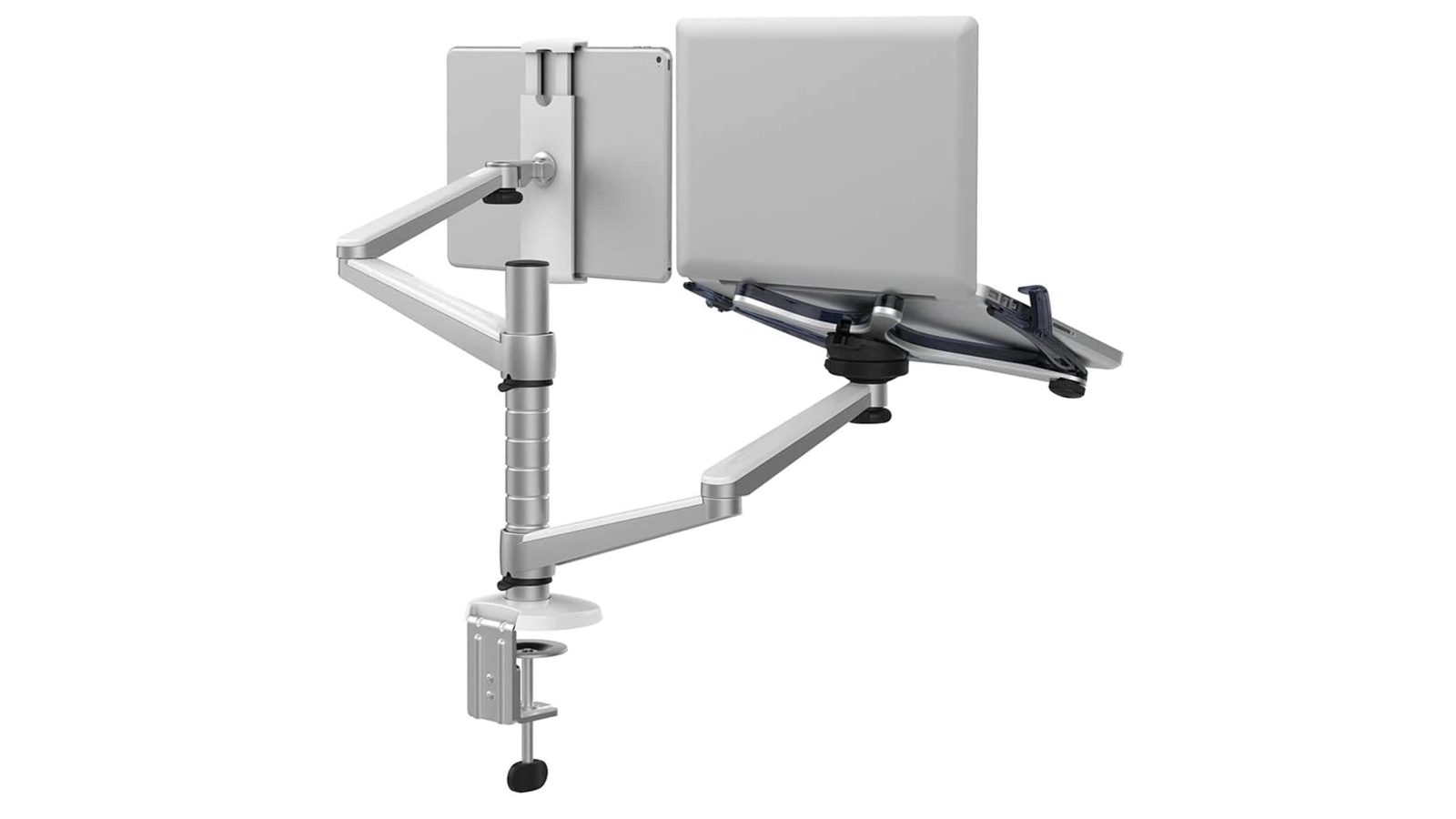 TODO 2 Arm Aluminium Dual Laptop and Tablet Desk Clamp Mount | Harvey ...