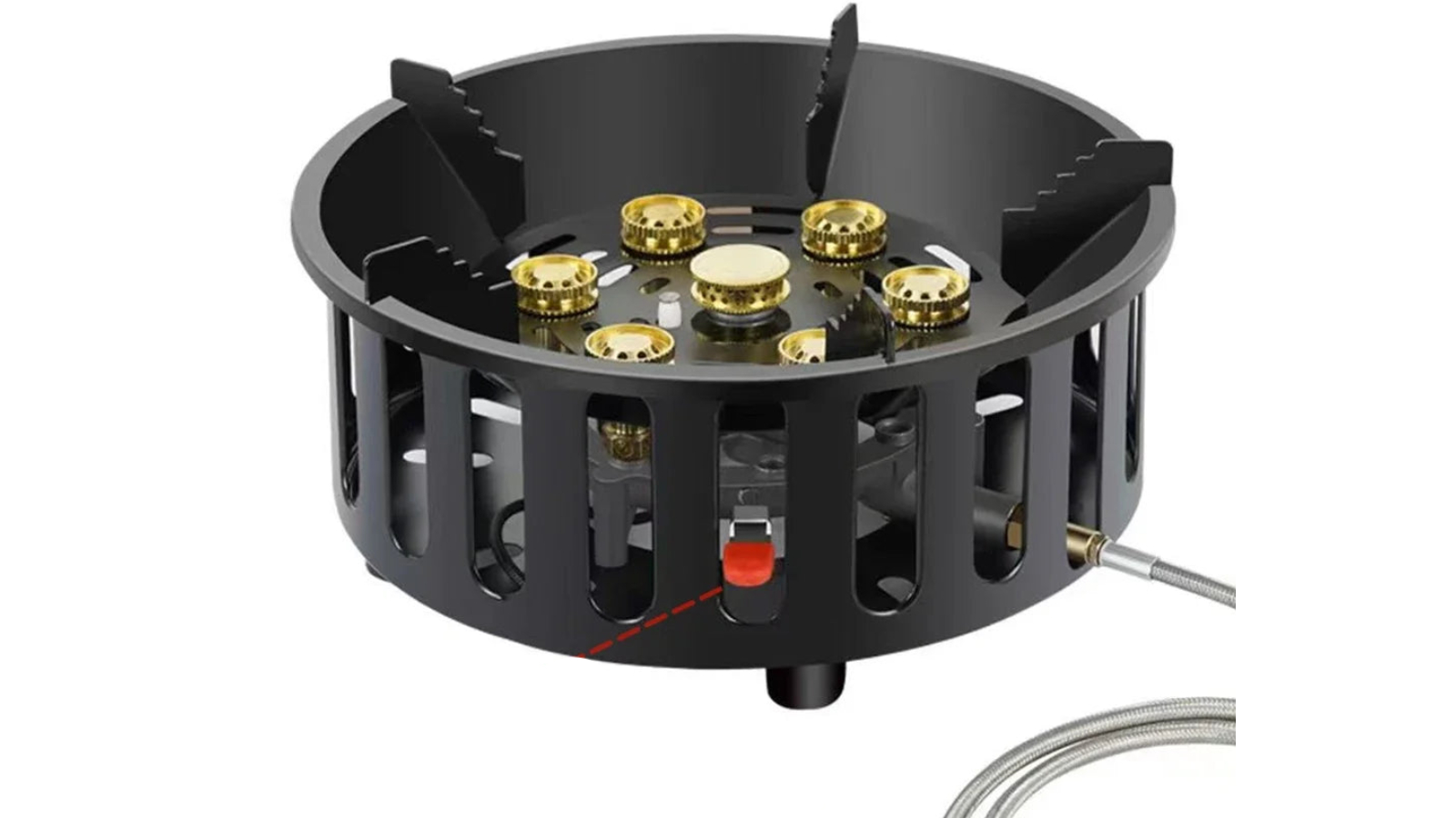 NNEOBA Black 7-Core High-Power Camping Stove Gas Burner | Harvey Norman
