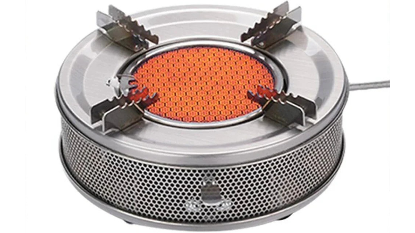 NNEOBA Silver 4000W Foldable High-Power Windproof Camping Gas Stove ...