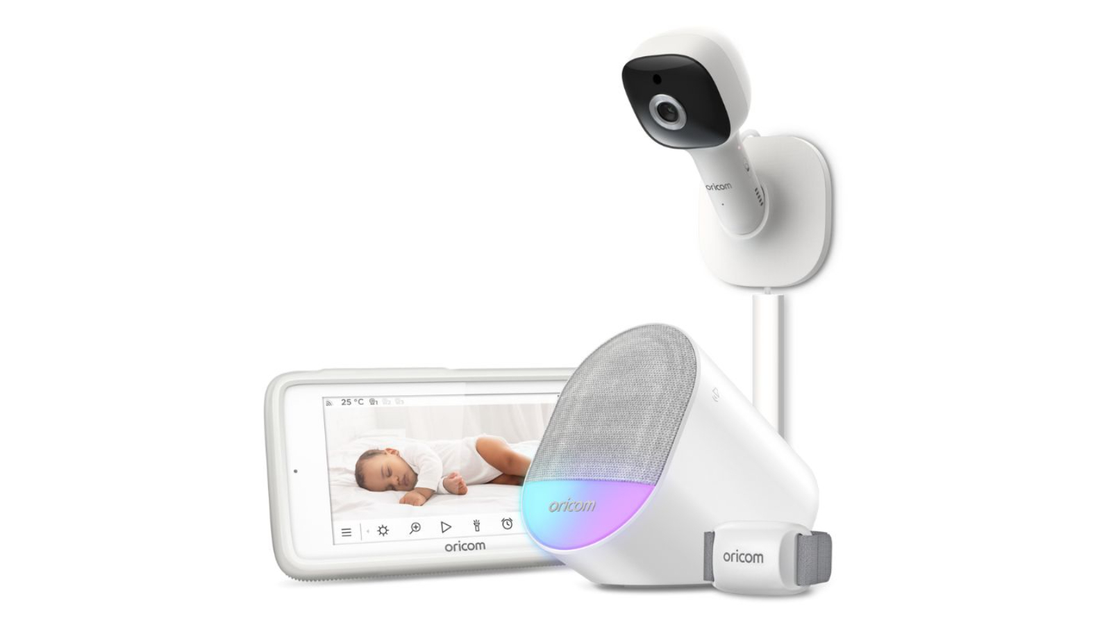 Oricom OBHGPRO Guardian Pro Wearable Baby Sleep Tracker and Video ...
