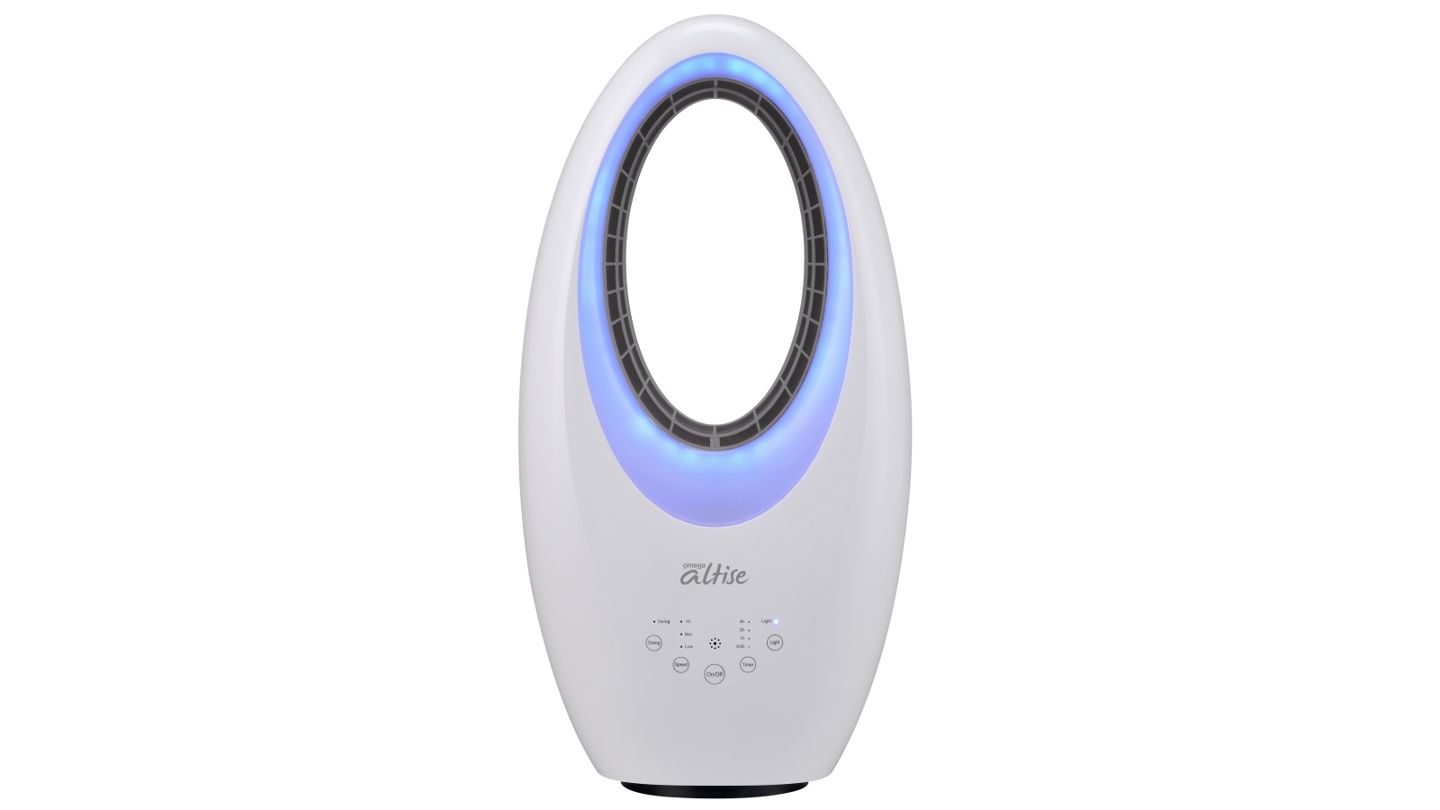 Omega Altise 57cm Bladeless Fan with 4 Colour LED Light | Harvey Norman