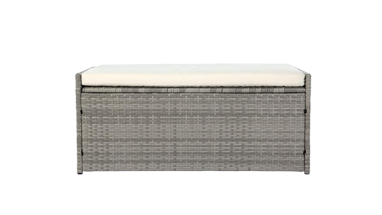 Gardeon Outdoor Storage Bench Box - Grey | Harvey Norman