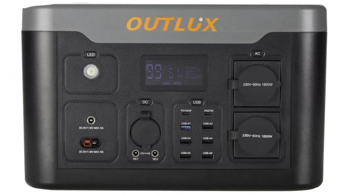 Outway Outlux 1800W Multi-Functional Portable Power Station | Harvey Norman