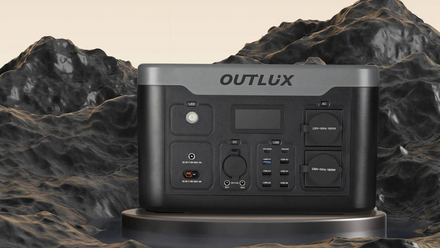 Outway Outlux 1800W Multi-Functional Portable Power Station | Harvey Norman