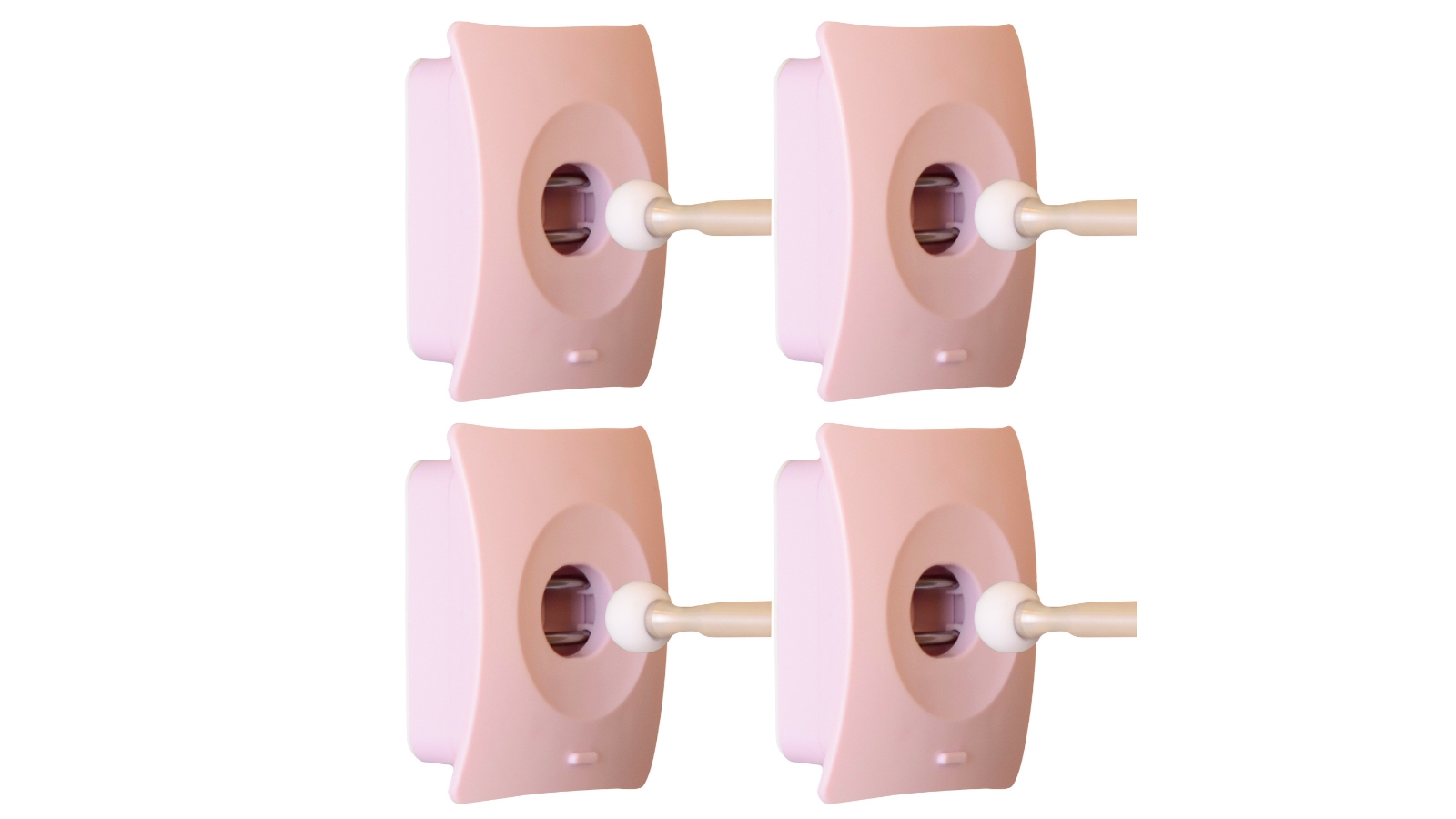 Catch Hole Pack of 4 Pink Door Stop | Harvey Norman