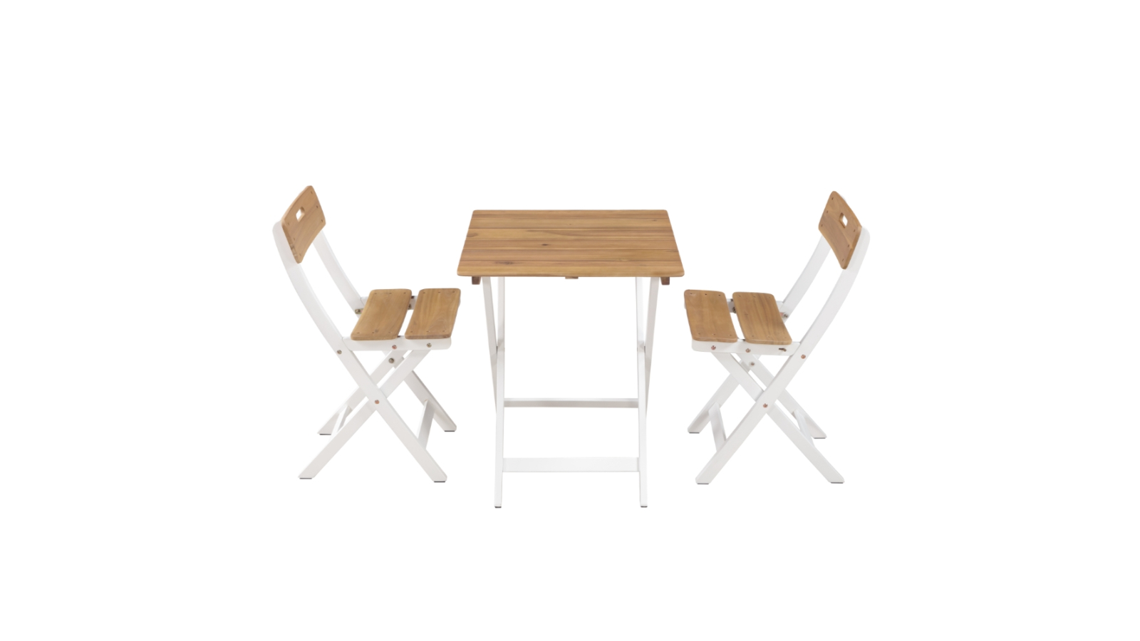 Kodu 3 Piece Caley Folding Bistro Set with Square Table and 2 Chair ...
