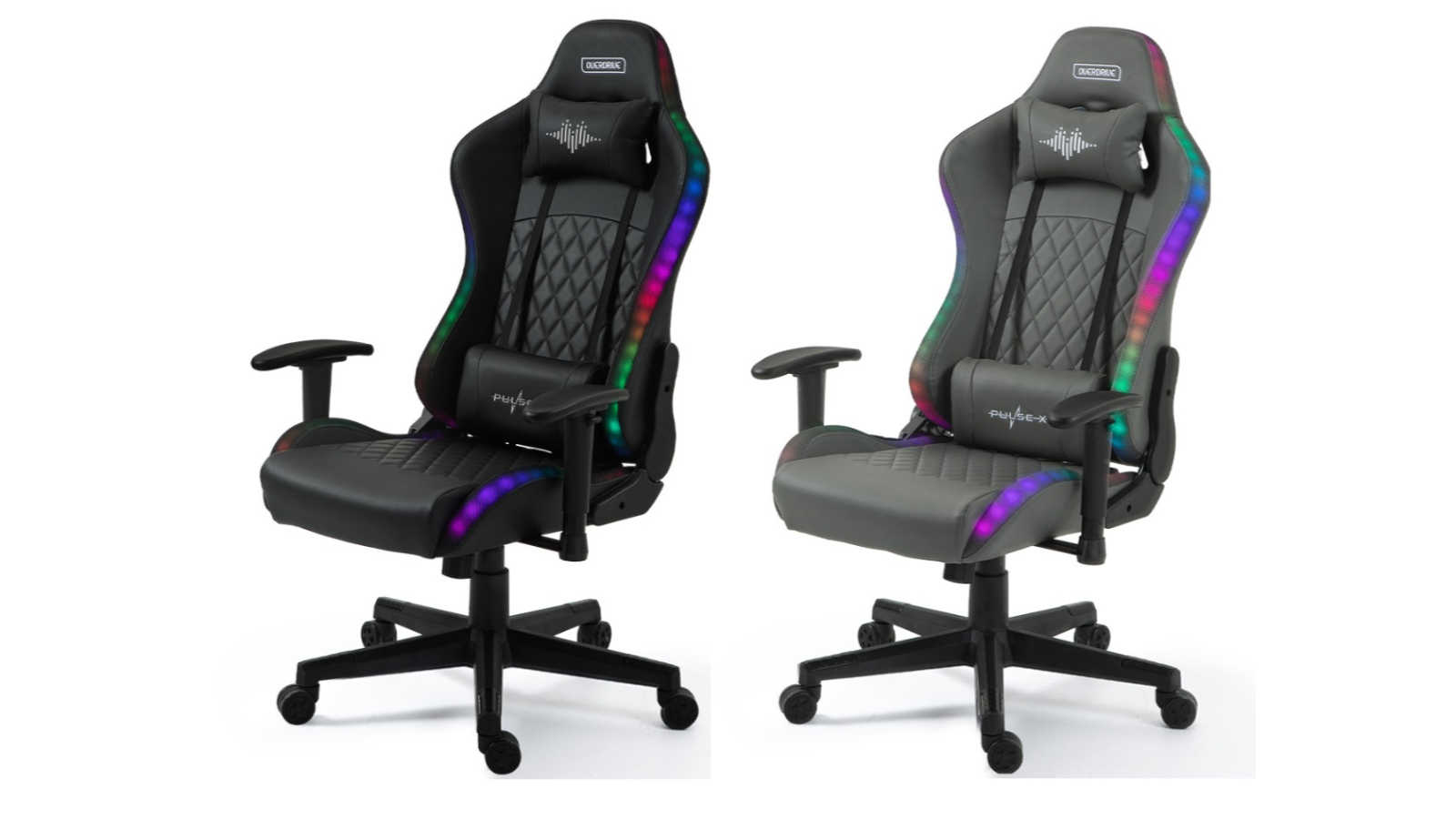 Overdrive RGB LED Light Gaming Chair with Bluetooth Speaker | Harvey Norman