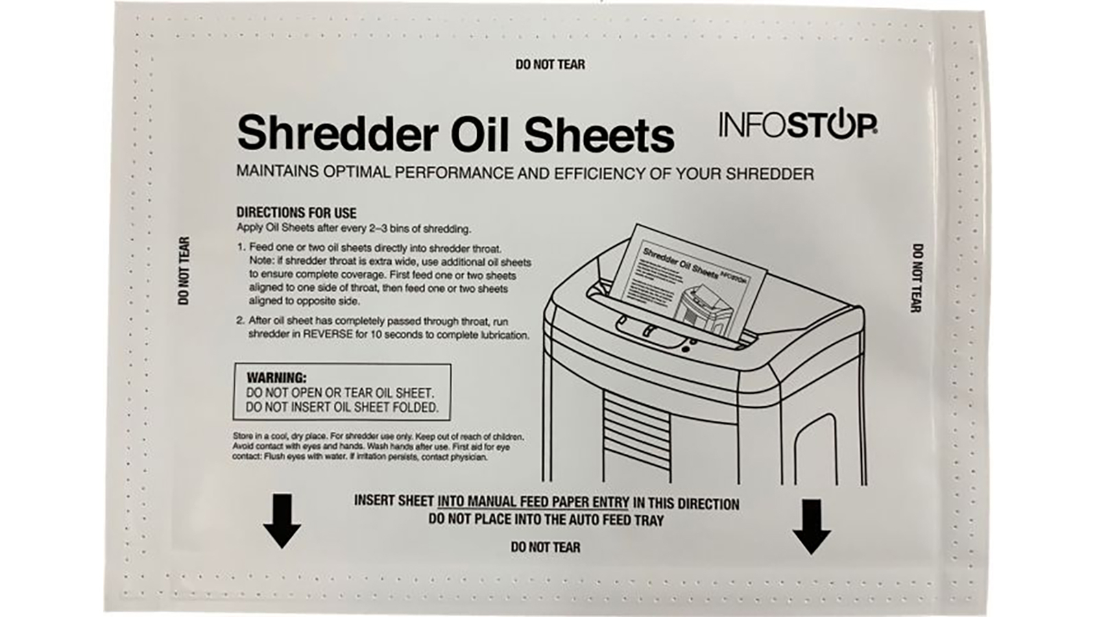 INFOSTOP Paper Oil Sheets - 1 Pack | Harvey Norman