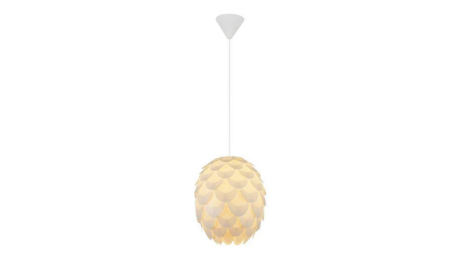 Luminea PVC White Orion Oval Hanging Pendant Lamp | Harvey Norman