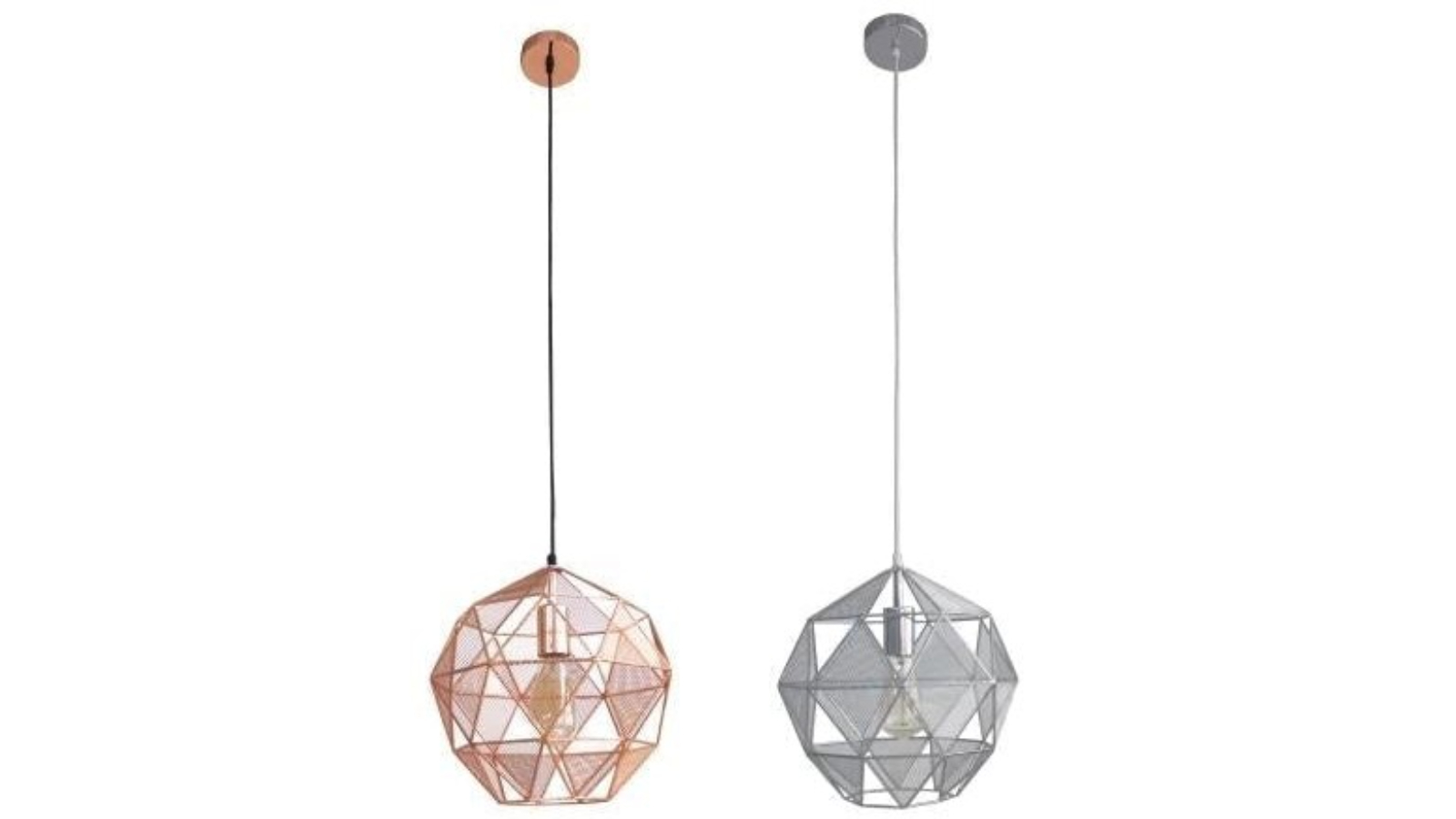 Luminea Oslo Geometric Hanging Pendant Light | Harvey Norman
