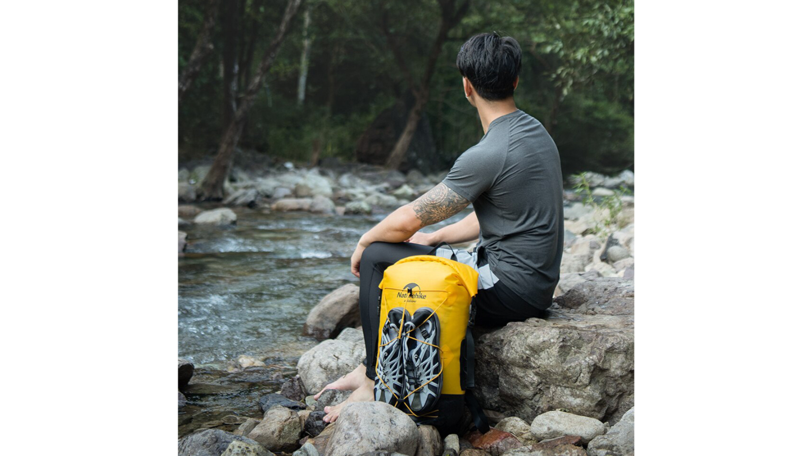 Naturehike Yellow Waterproof Backpack - 30Litre | Harvey Norman