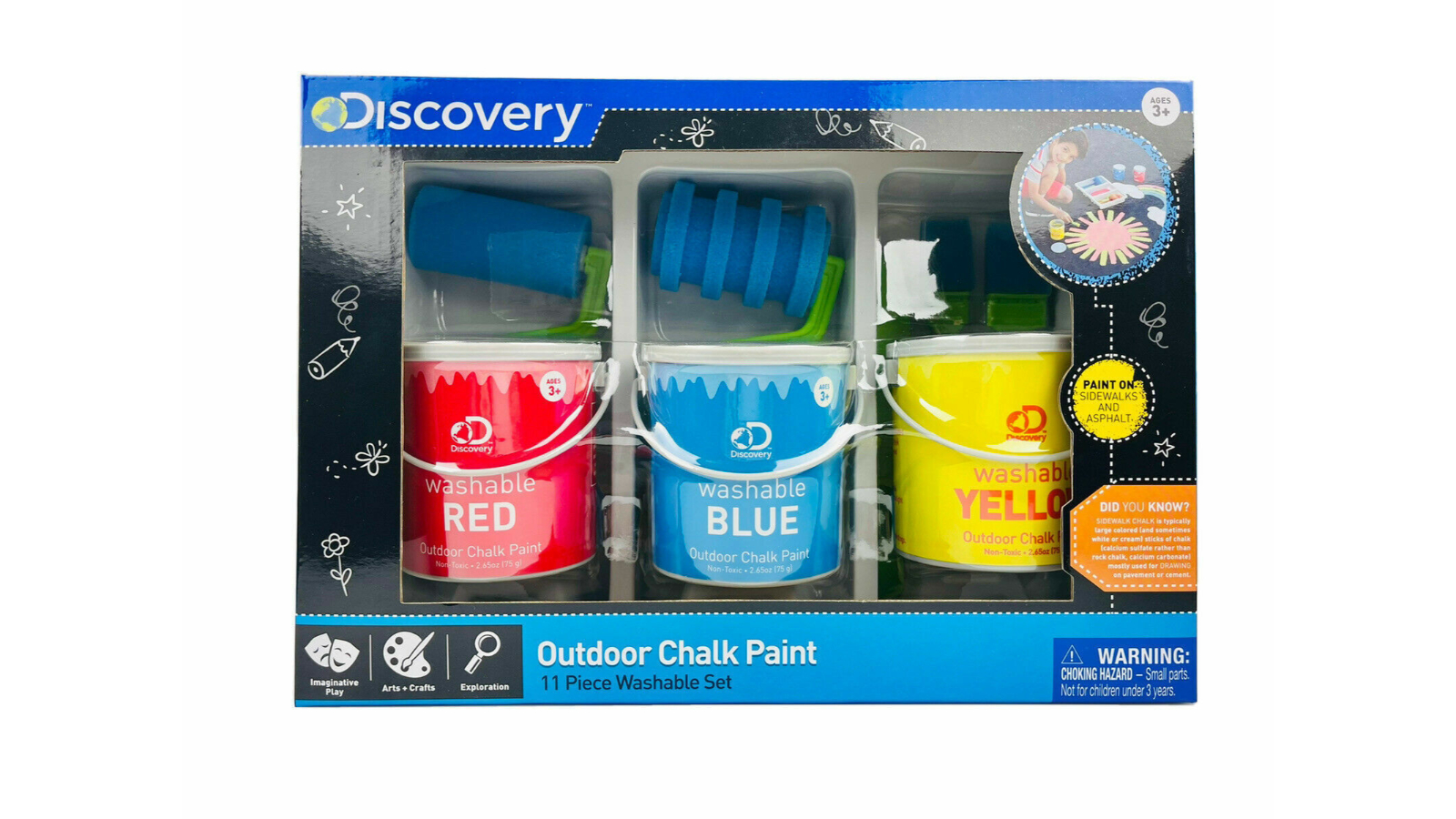 Discovery Washable Outdoor Chalk Paint Set | Harvey Norman