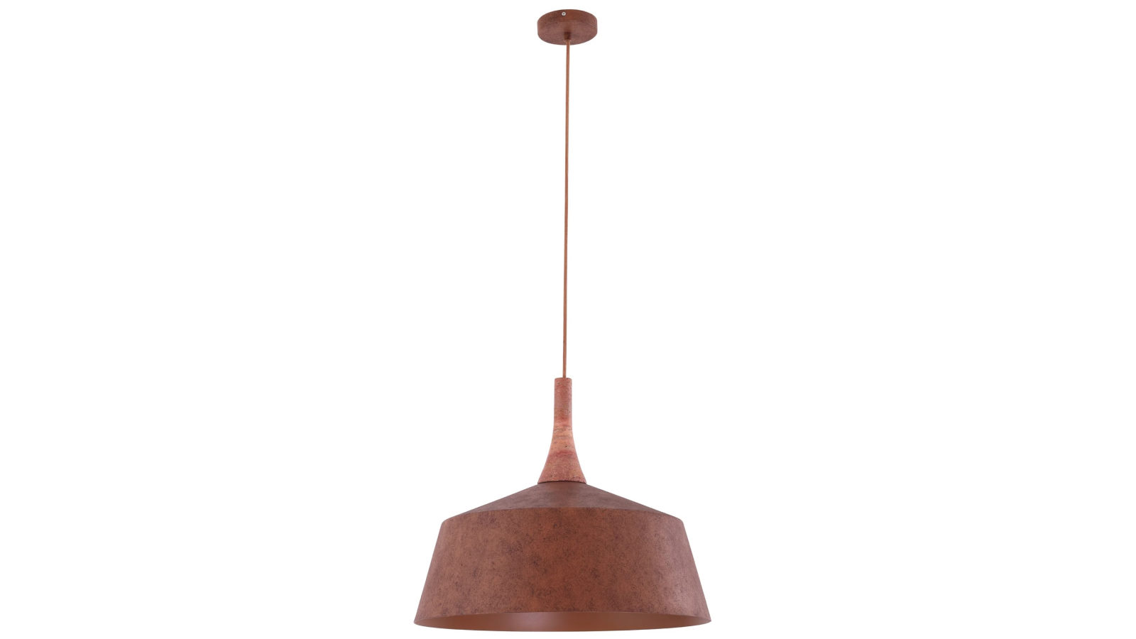 CLA Lighting Interior Pendant Light ES Rustic Brown with Travertine ...