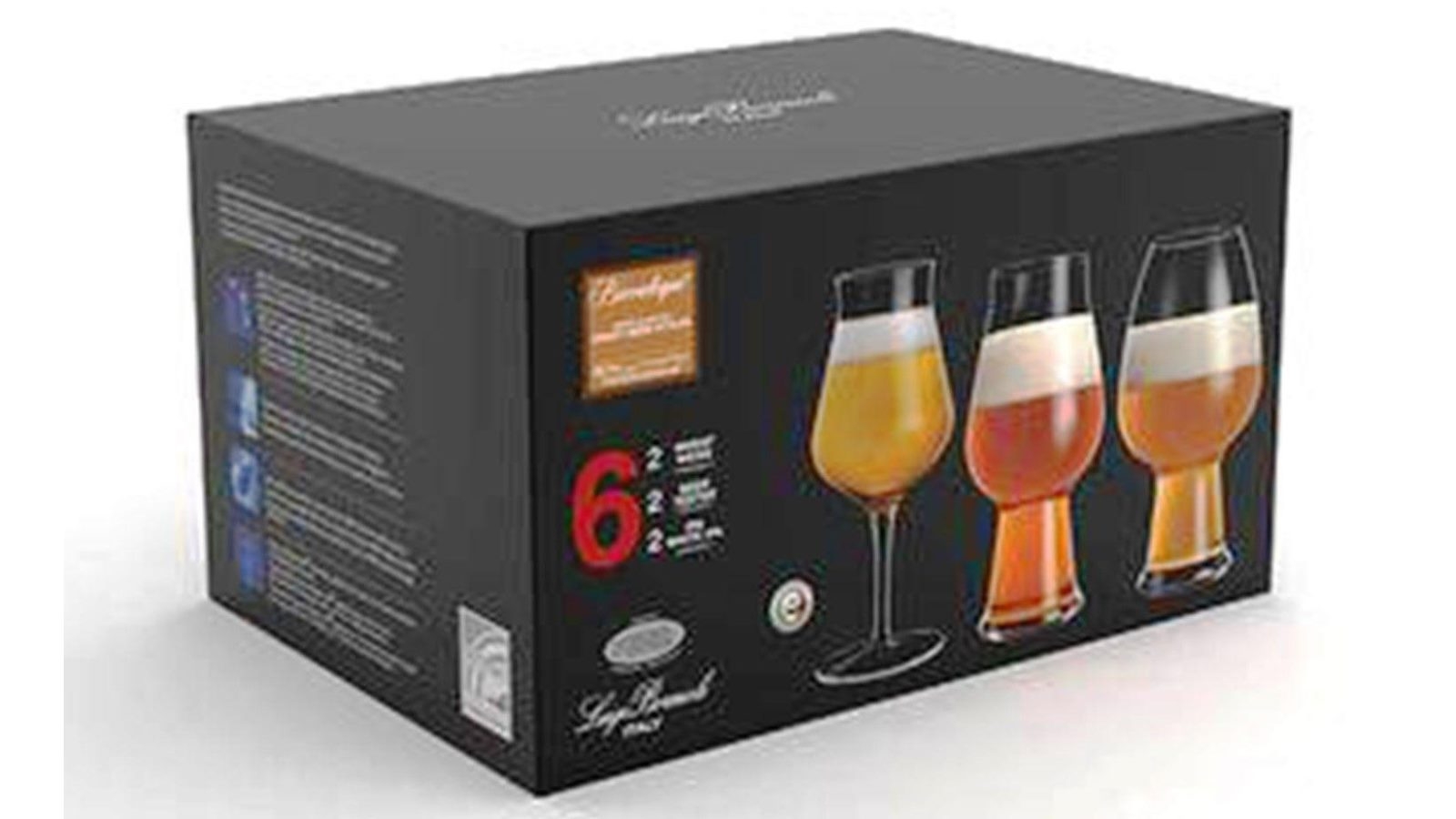 Luigi Bormioli Birrateque 6 Piece Craft Beer Glass Set | Harvey Norman