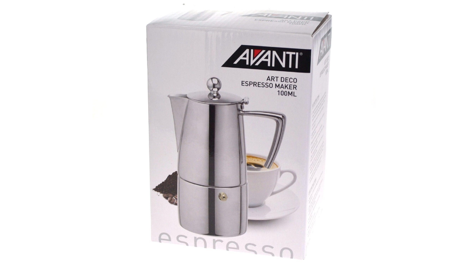 Avanti 2 Cup Art Deco Espresso Coffee Maker Percolator | Harvey Norman