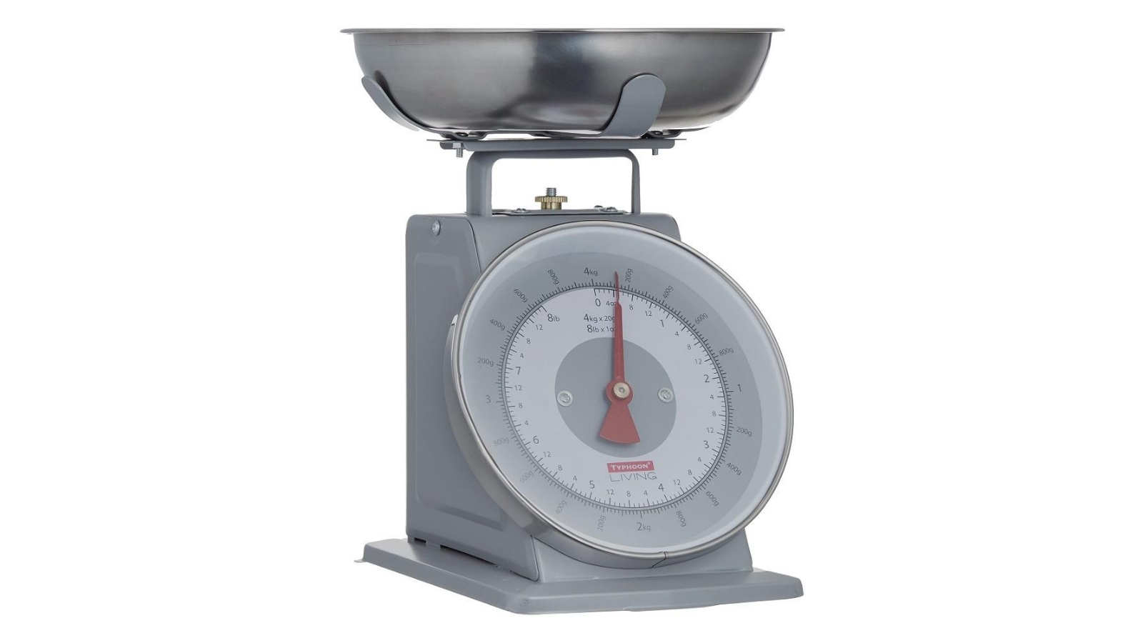 Typhoon Mechanical 4kg Kitchen Scale - Grey | Harvey Norman