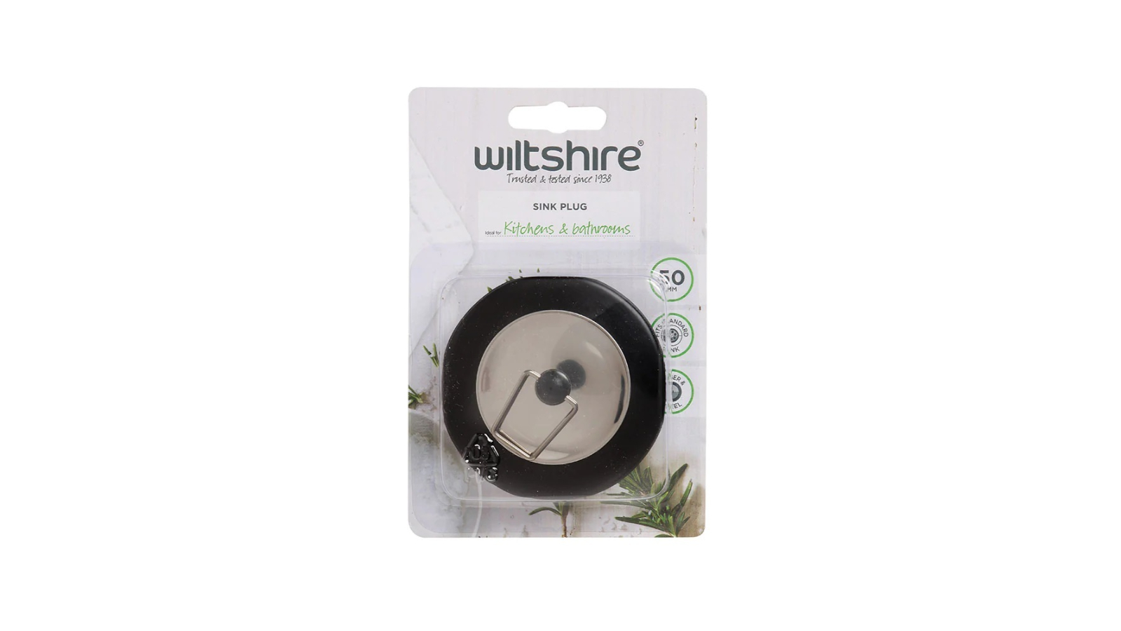 Wiltshire Stainless Steel Sink Plug - 5cm | Harvey Norman